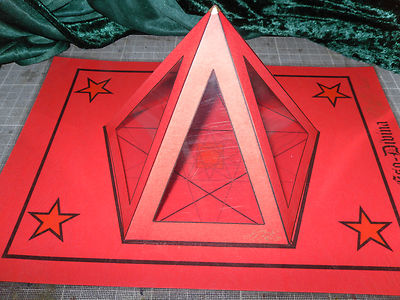 PYRAMIDE PENTADOME ROUGE Souhait Radionique Esotérisme+ | eBay