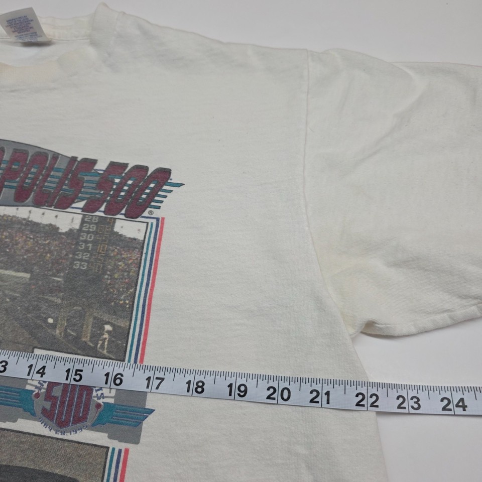 VTG Indianapolis 500 Indycar Racing Double Sided T-Shirt Men XL Stain ...