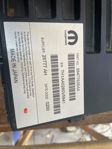 19-23 DODGE RAM RADIO AUDIO EQUIPMENT SOUND SPEAKER AMPLIFIER AMP OEM ...