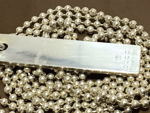 GUCCI Sterling Silver .925 BAR TAG BALL NECKLACE | eBay