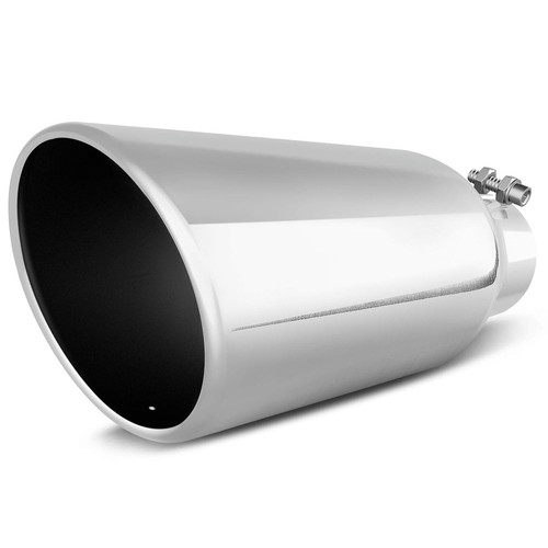 AUTOSAVER88 3 Inch Inlet Exhaust Tip Chrome, 3" 5" 3x5x12, Silver | eBay