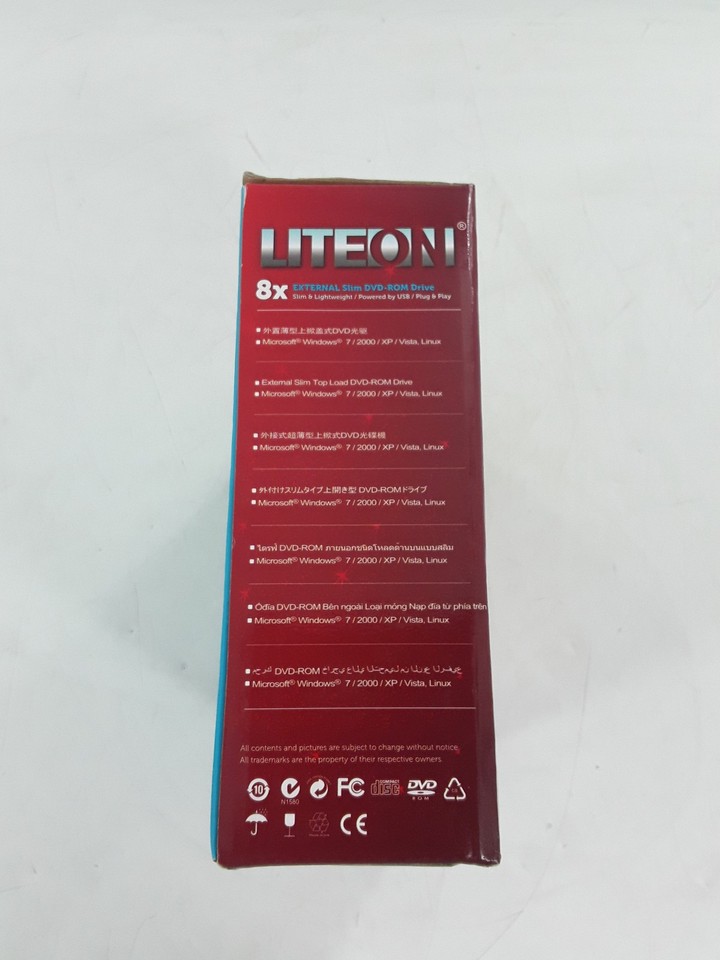 LITEON 8X EXTERNAL Slim DVD - Rom Drive eTDU108-321 | eBay