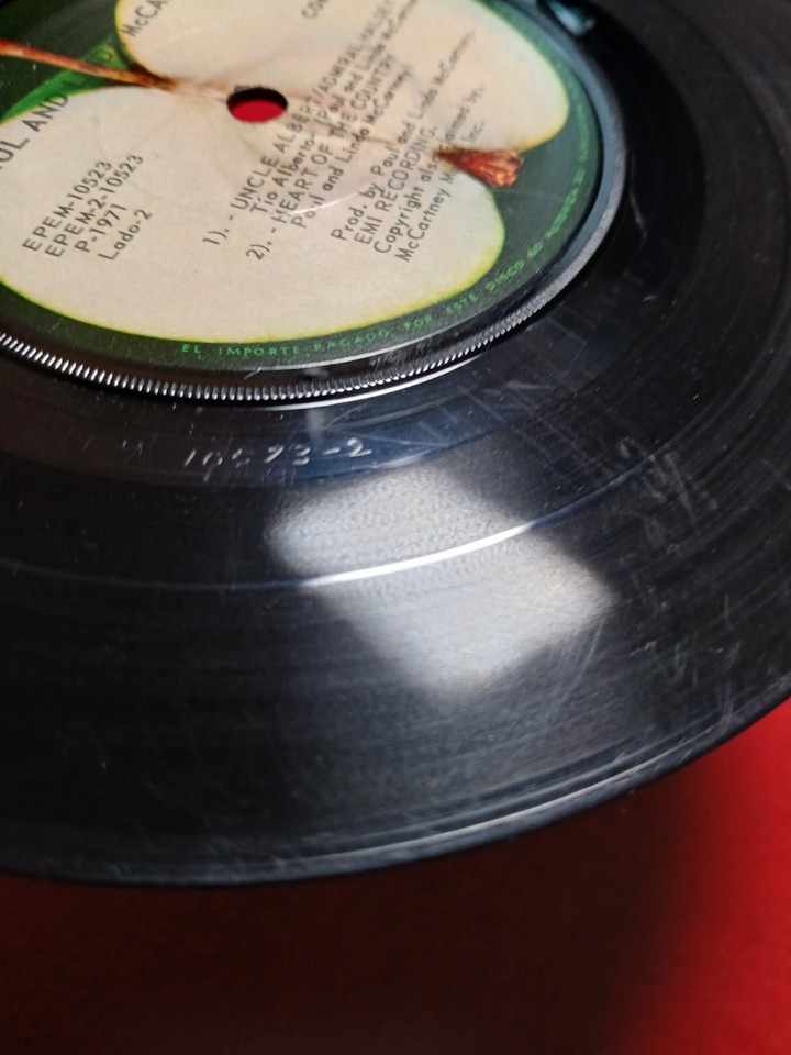 Paul&Linda McCartney "1972 Mexico 7" 33RPM 4 Song EP in Excellent ...
