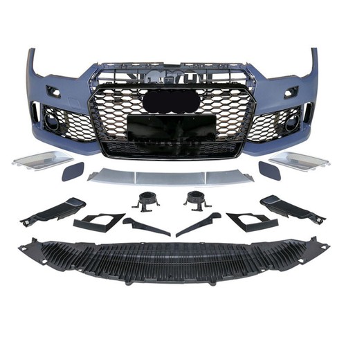 Primed Car Front Bumper Cover Body kit For 2016-2018 Audi A7 Mod RS7 ...