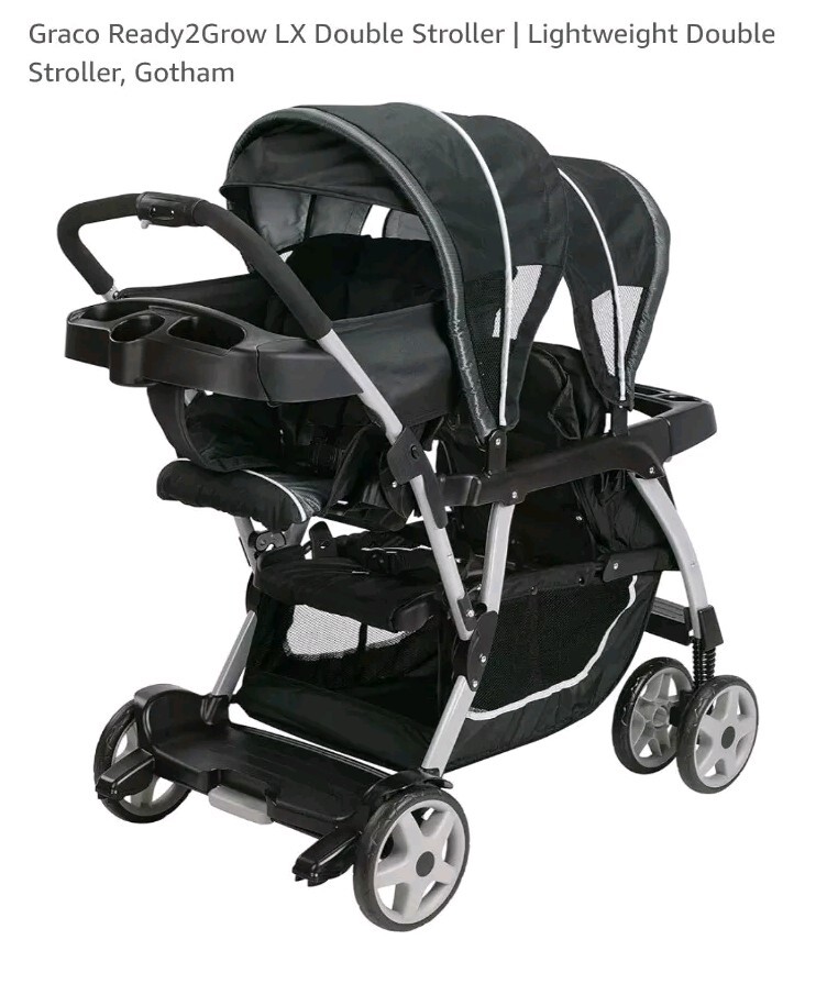Graco Double Stroller Ready2Gro Click Connect Toddler Stand Collapsible | eBay