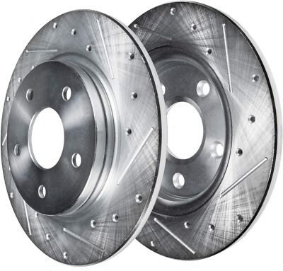 Rear Drilled Slotted Disc Rotors for Volvo S60 XC60 S90 V60 V90 Cross ...