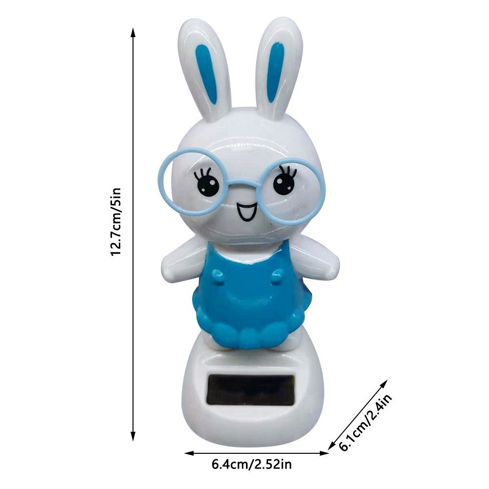 Car Decoration Solar Powered Toy Swinging Rabbit Dancer Solar Dancing ...