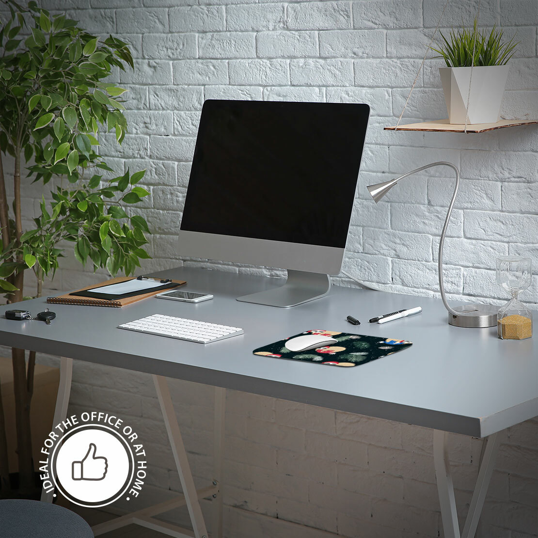 Computer Mouse Mat - Christmas Sloth Pattern Childrens Office Gift ...