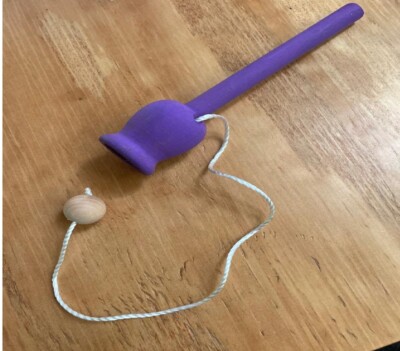 NEW Handmade PURPLE Ball n' Cup Toss Game + Xtra String USA Seller # 8 ...