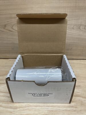 DuraLabel 4-1” Core Risin Ribbon 4.3”x164’ White 74311-1 | eBay