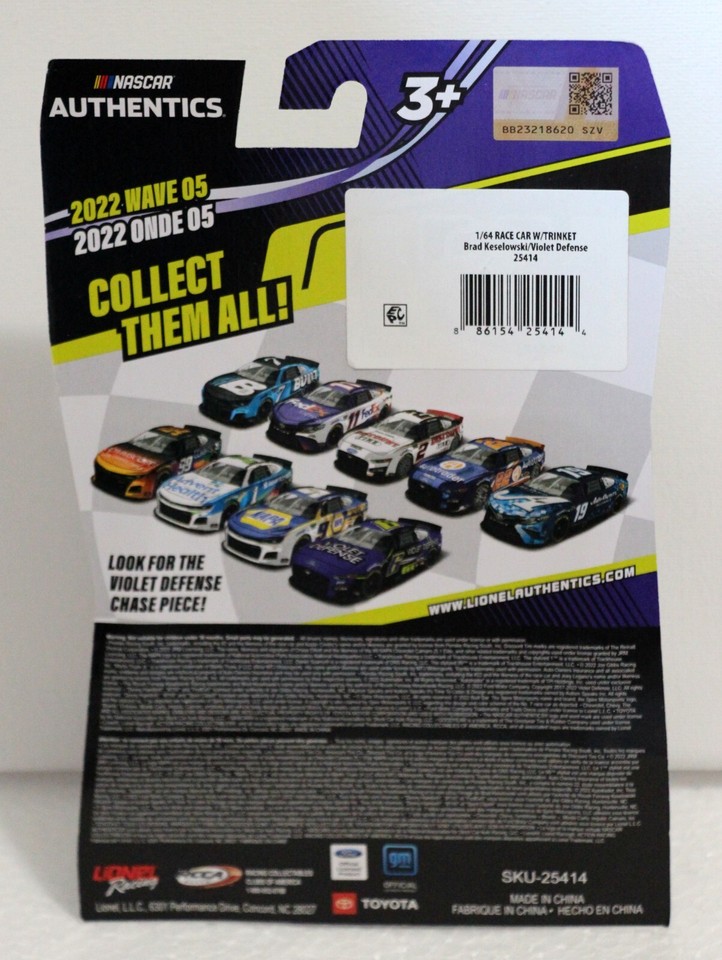 NASCAR AUTHENTICS VARIOUS Cars & Waves 1:64 (SHIP in BOX) (NEW) YOU ...