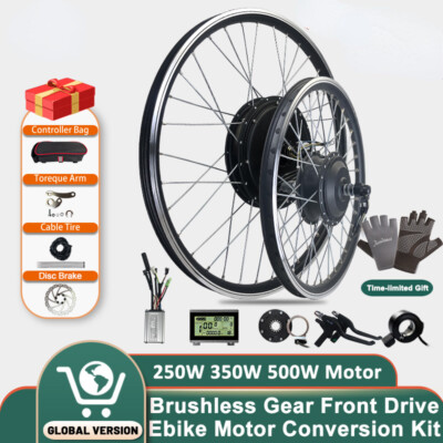 Ebike Front Gear Motor Conversion Kit 16 20 24 26 27.5 28 29'' 700C ...