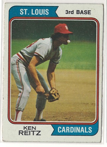 1974 Topps Baseball #372 Ken Reitz St. Louis Cardinals | eBay