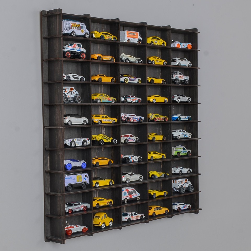 1:64Toy Car Wall Shelf, Hotwheels, Matchbox Compatible Display Case for ...