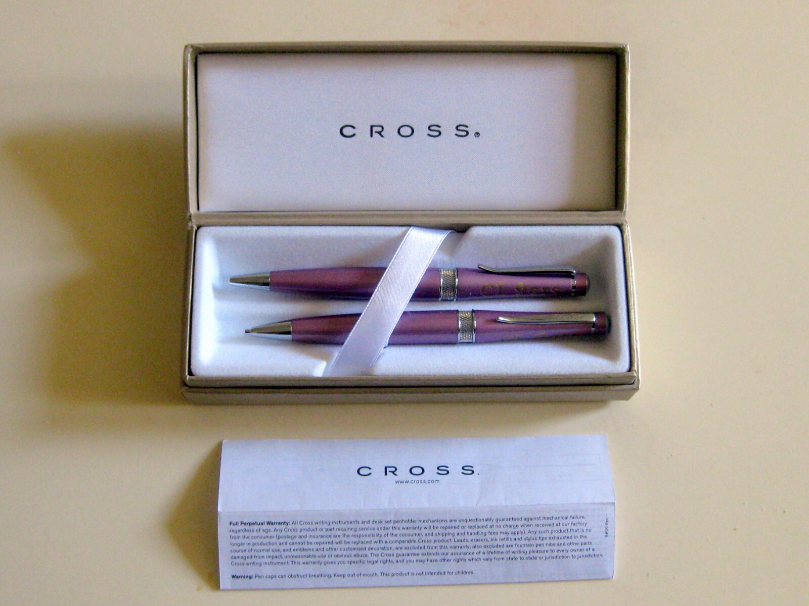 CROSS Pink PEN & PENCIL SET in Gift Box | eBay