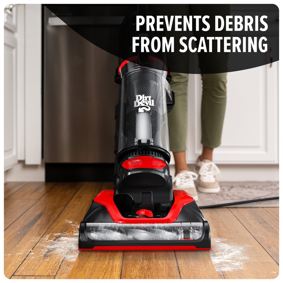 Dirt Devil Multi-Surface Extended Reach+ Bagless Upright Vacuum Cleaner ...