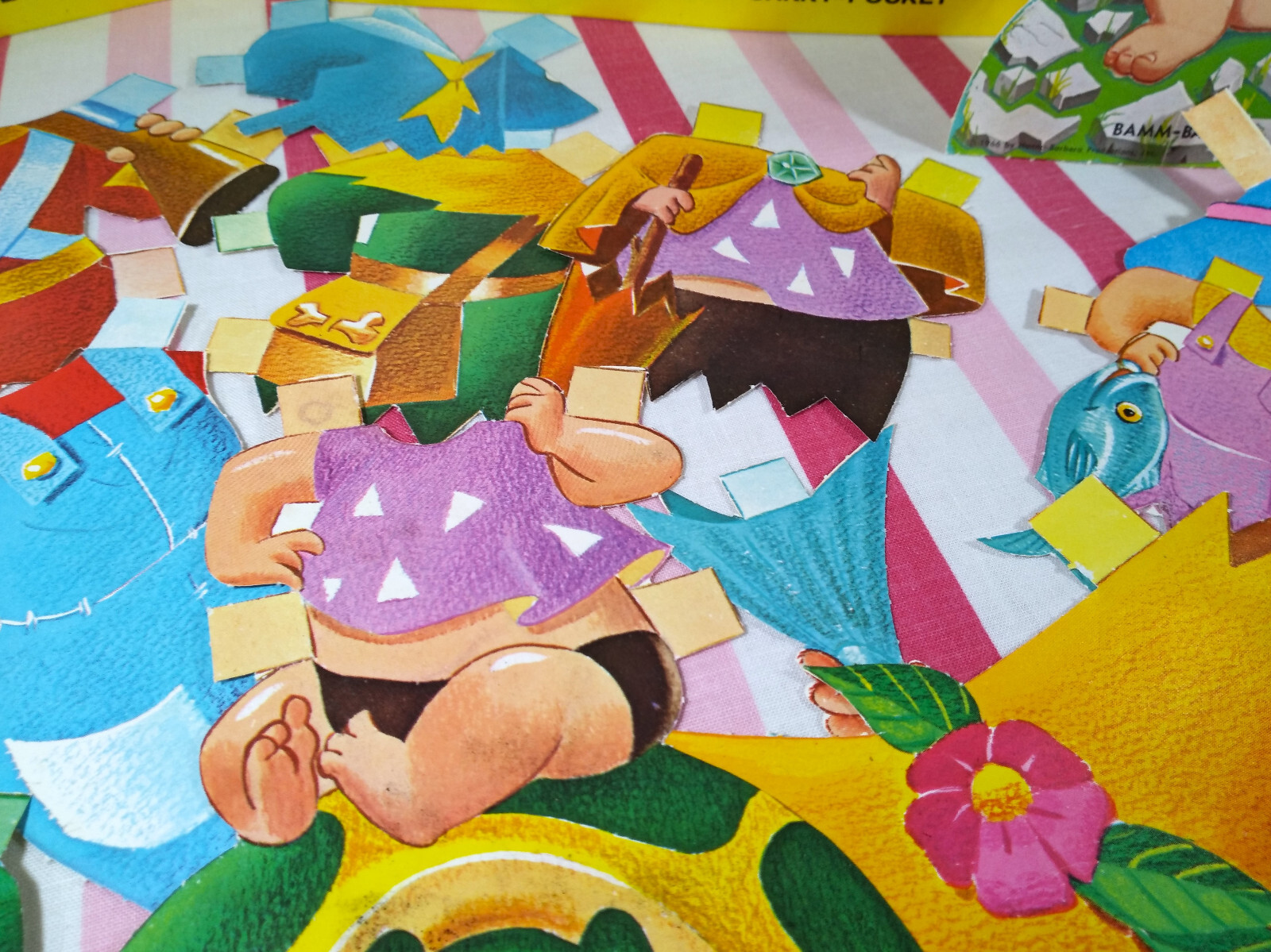 FUN 1966 Vintage Hanna Barbera's PEBBLES & BAMM-BAMM Flintstones Paper ...