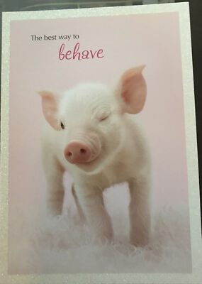 The Best Way To Behave Is To Misbehave, Happy Birthday, Greeting Card ...