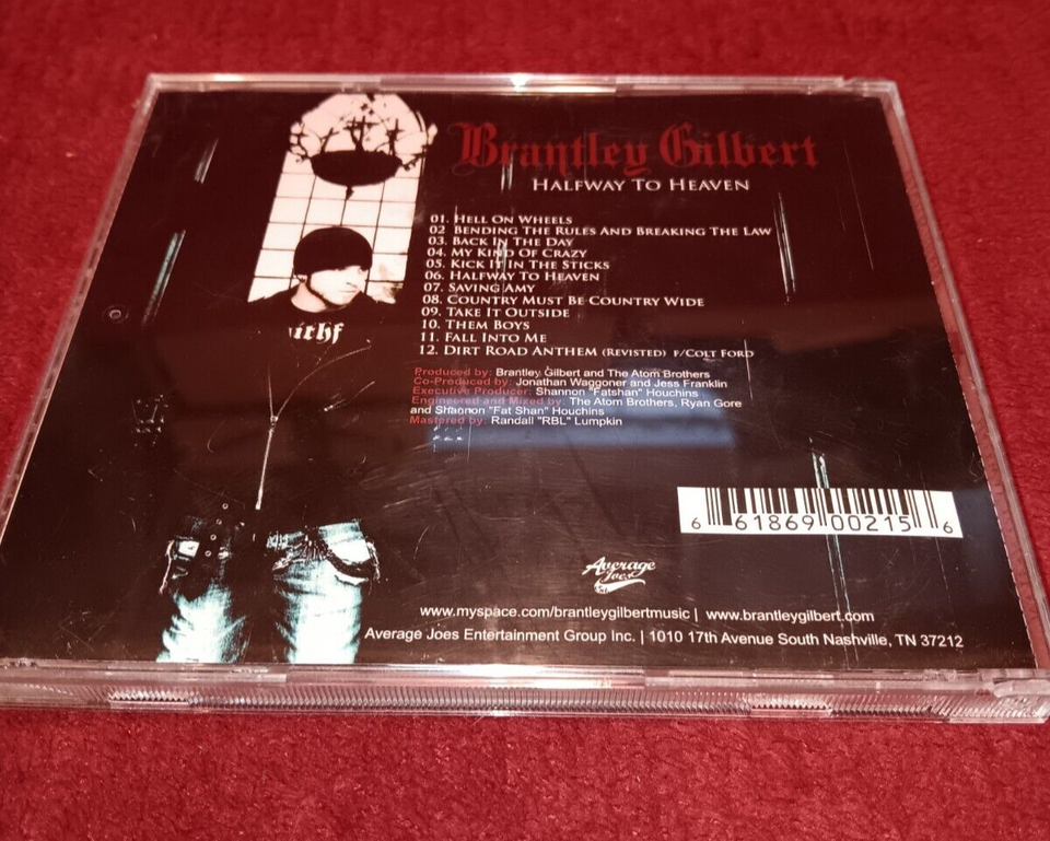 Brantley Gilbert - Halfway to Heaven CD Average Joes 843930005826| eBay