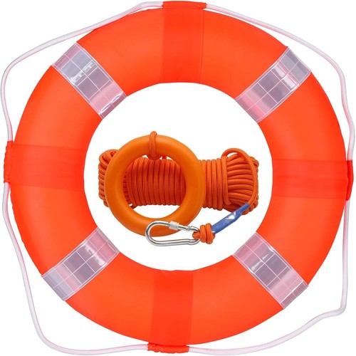 50cm Pool Safety Throw Ring with Floating Rope | eBay