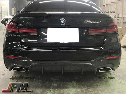 CF Fits 17-23 BMW G30 5 Series M Sport DP Style Rear Diffuser Carbon ...