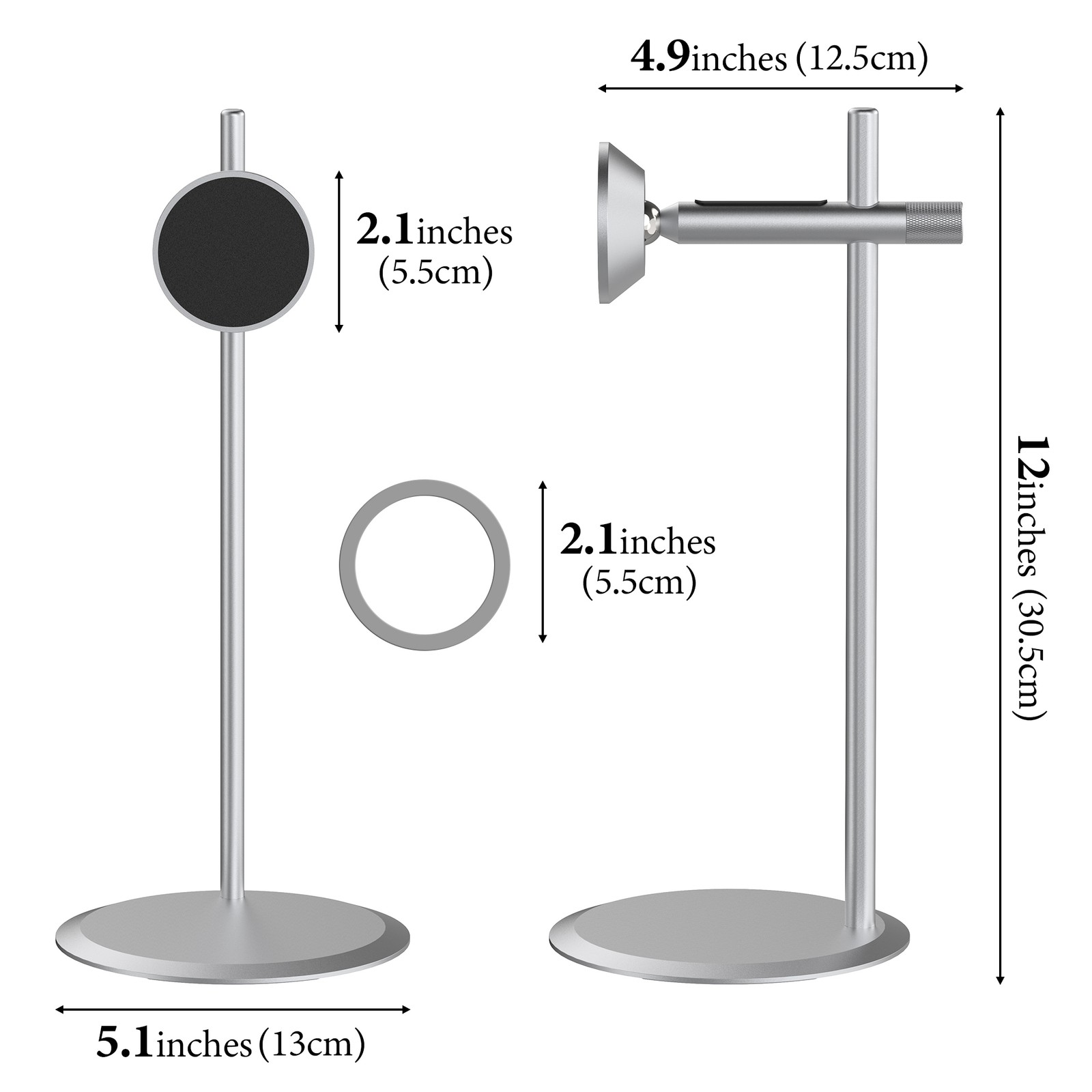 Geekria 2-in-1 Aluminum Headphone Stand & Phone Holder for Magnetic ...