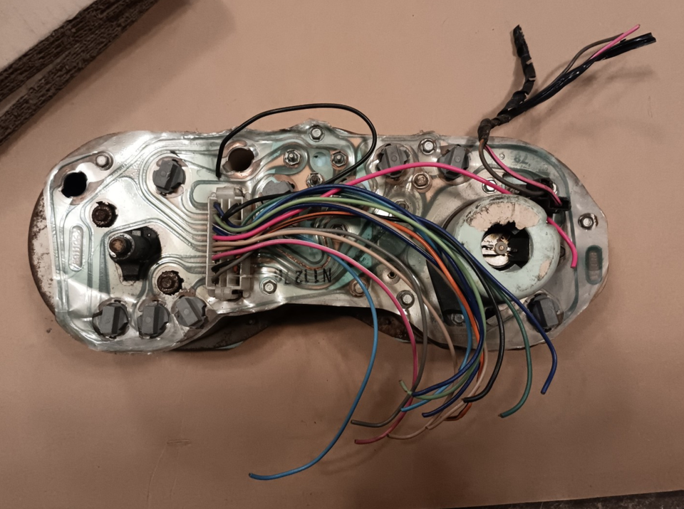 74 75 76 77 78 79 Firebird speedometer gauge cluster 8K tach w/clock ...