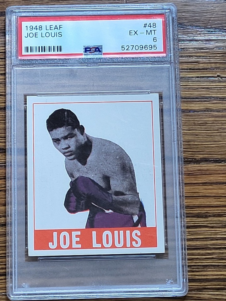 JOE LOUIS 1948 Leaf Gum BOXING #48 PSA 6+++ Superior To SO Many Sevens ...