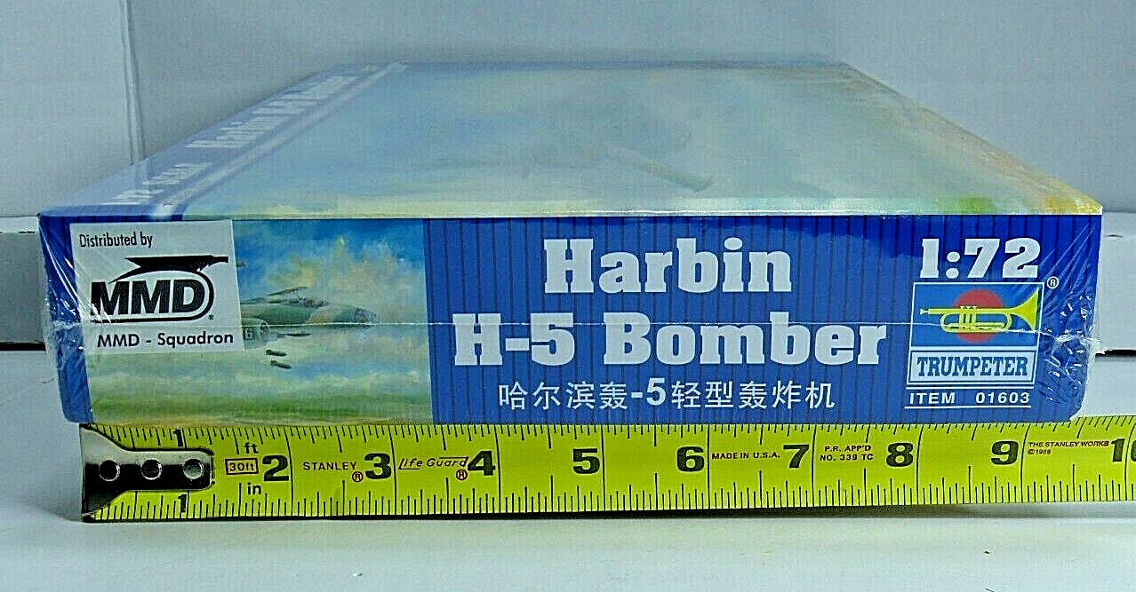 Trumpeter #01603 1/72 Harbin H-5 Bomber Military Airplane Model Kit ...