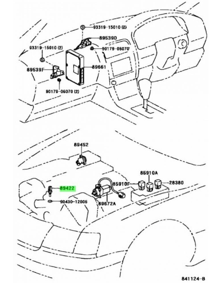 Toyota Genuine OEM Sensor, water temperature (for e.f.i.) ☆ 89422-30030 ...