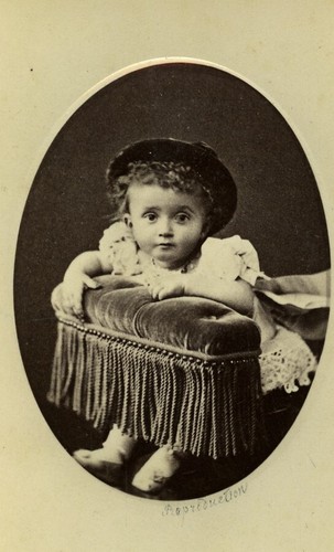 France Paris Baby Portrait Fashion Old CDV photo Walery 1870 | eBay
