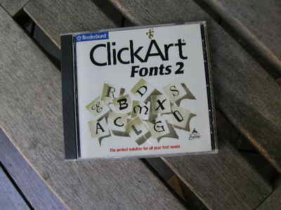 1107) Broderbund 2002 ClickArt Fonts 2 Perfect Solution CD WIN98/2000 ...