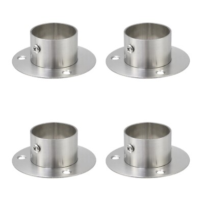 Wealrit 4 Pcs Round Post Bases Stainless Steel Flange Anchor Bases ...