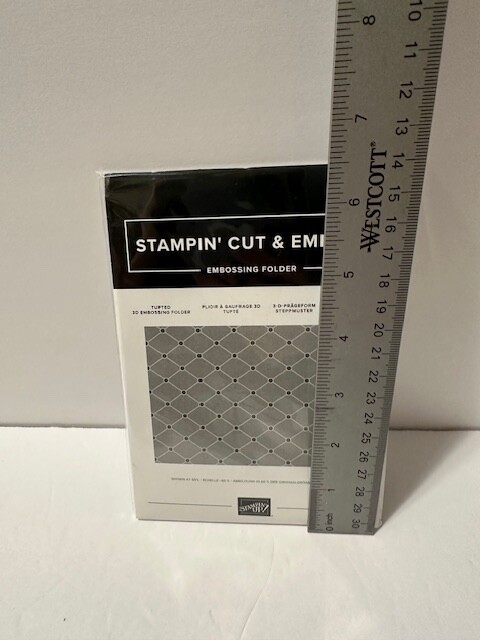 Stampin Up TUFTED Embossing Folder 151785 Card Making Quilt Appearance ...