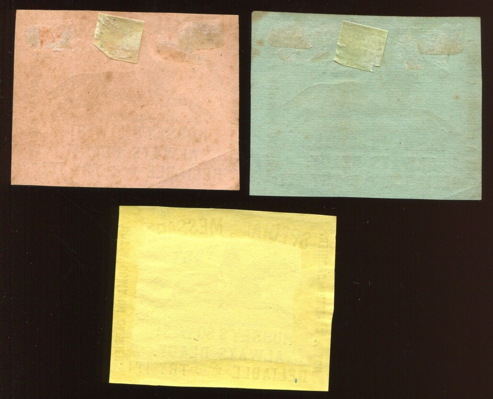 Hussey's Message Post Original Type II Labels in 3 Colors CV $375 ...