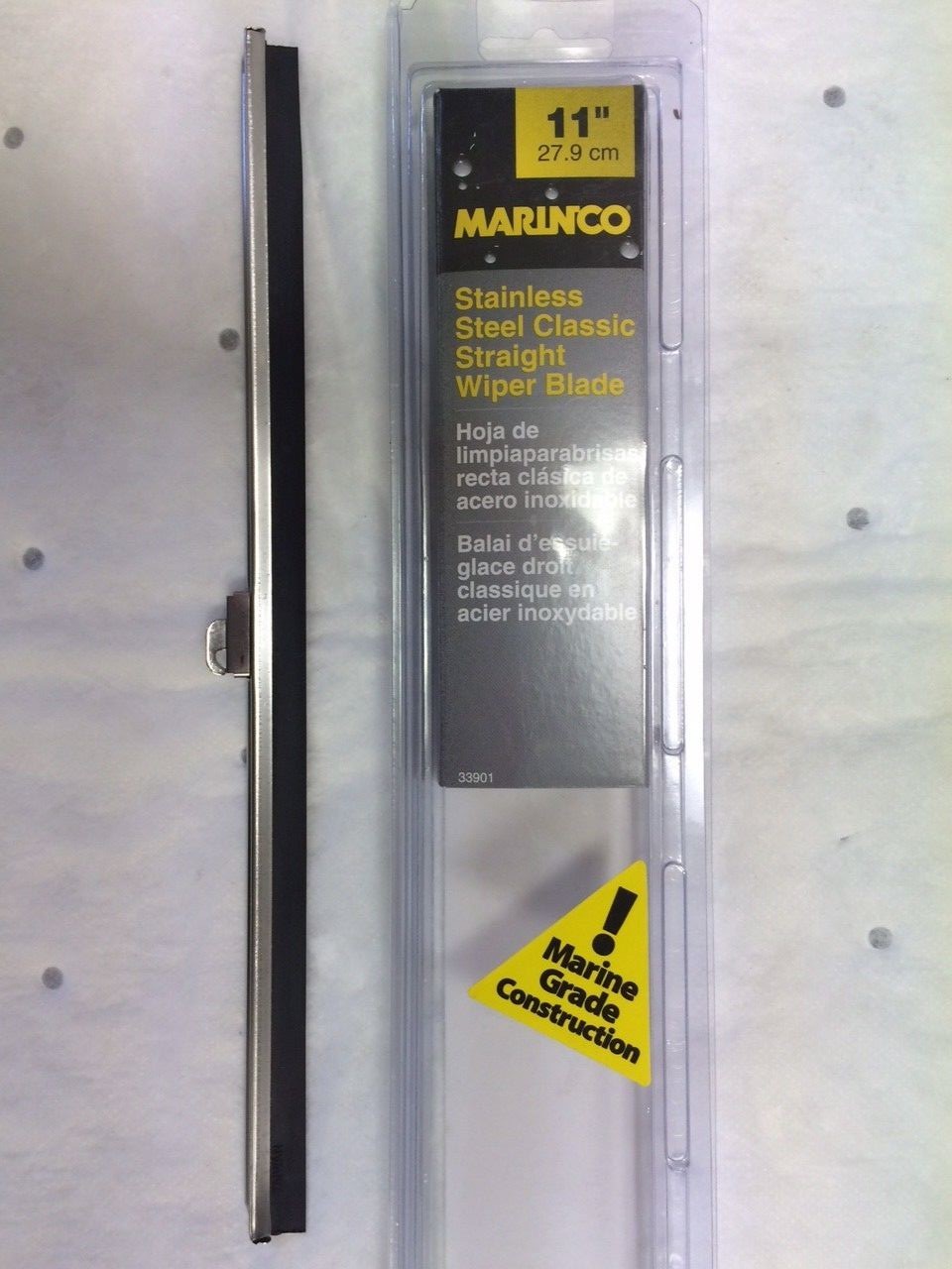 WINDSHIELD WIPER BLADE MARINCO AFI 69 33901 11" CLASSIC STRAIGHT BLADE ...