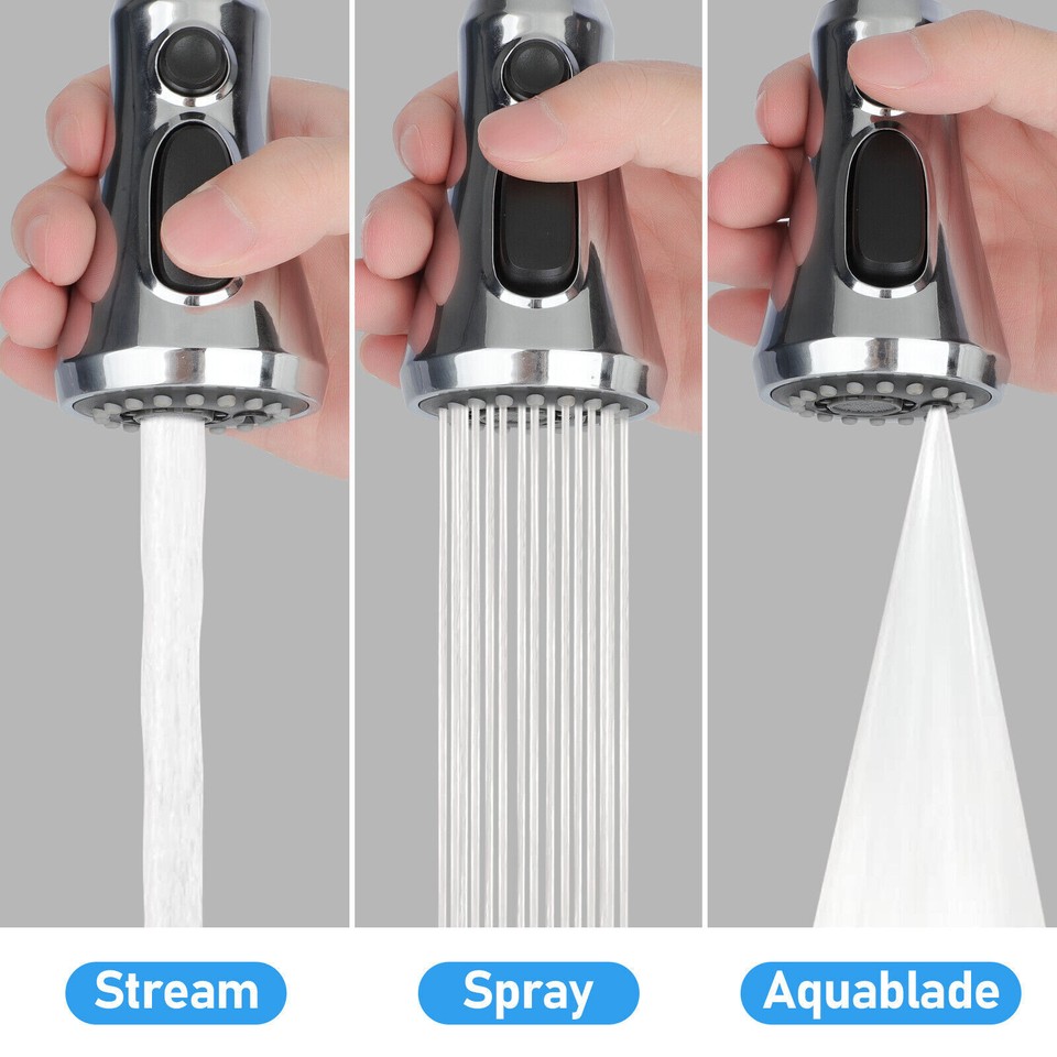 Pull Down Spray Head Kitchen Faucet 3 Modes Kit for Moen AquaSource ...
