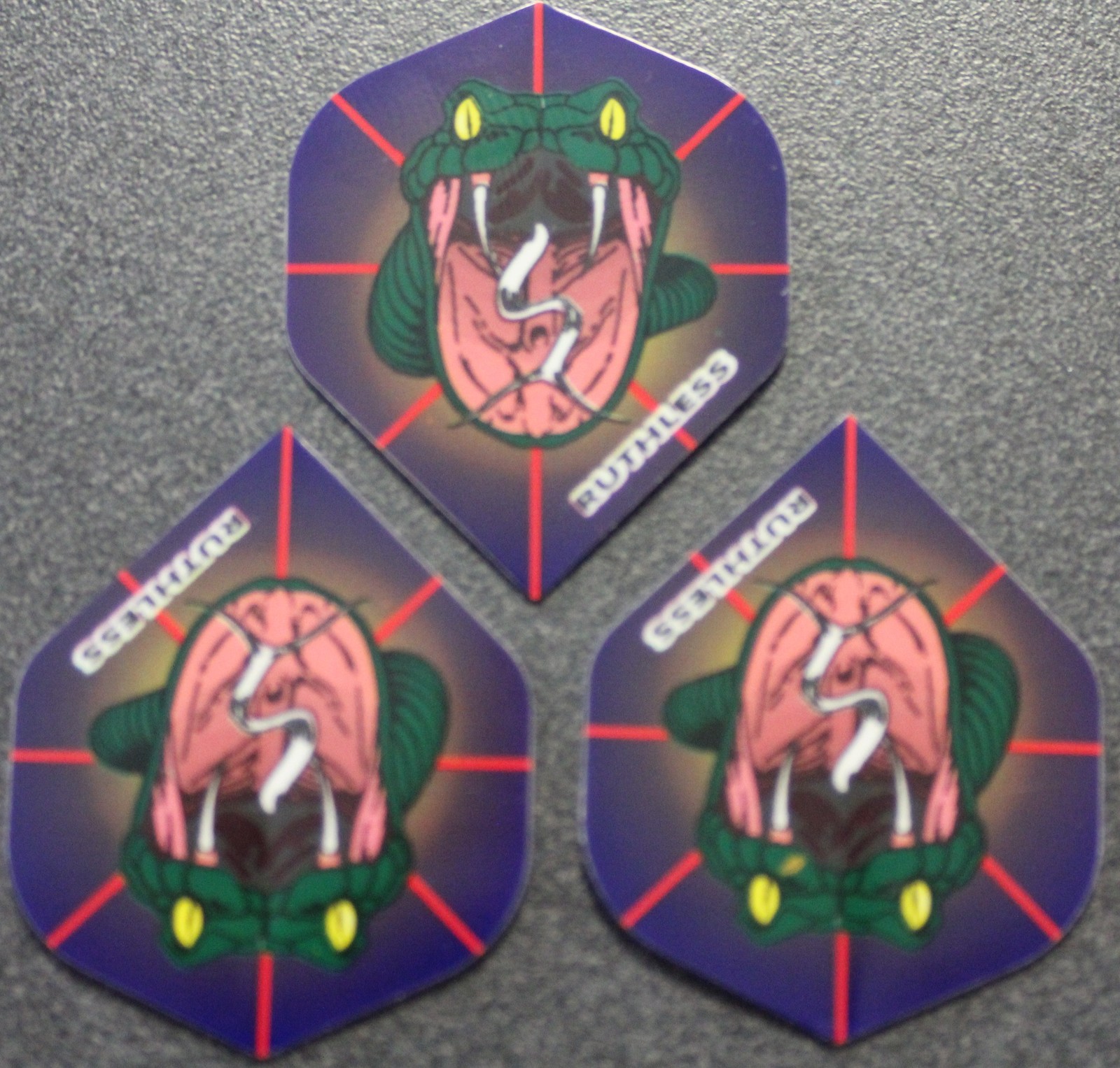 10 Packets of Brand New Ruthless Extra Strong Darts Flights - Cobra ...