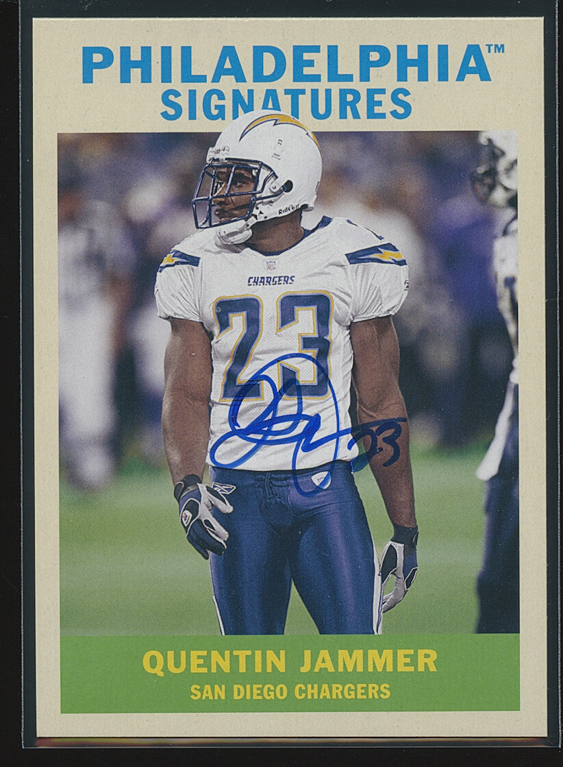 Quentin Jammer 2009 Upper Deck Philadelphia Signatures Auto | eBay