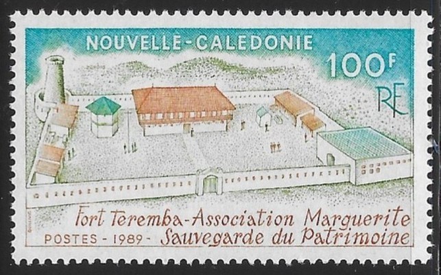 New Caledonia 1989: Fort Teremba MNH Sc 622 YT 584 | eBay