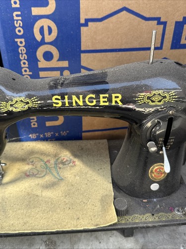 Vintage Antique Singer Heavy Duty Sewing Machine 1937 With Light | eBay