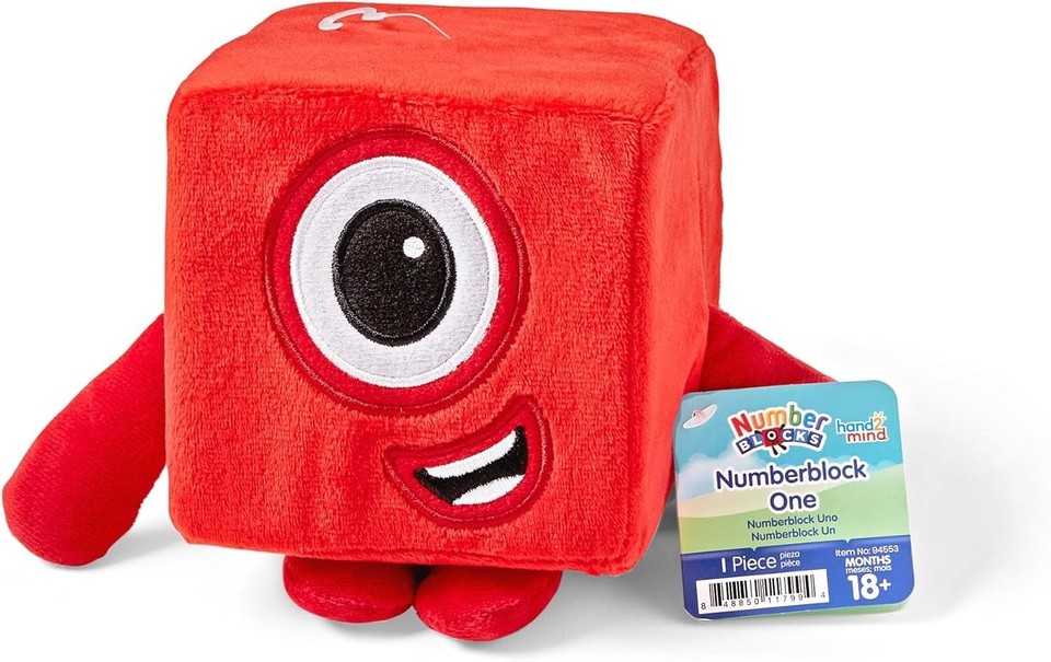 Numberblocks One Plush, Plush Figure Toys, Numbers for Toddlers ...