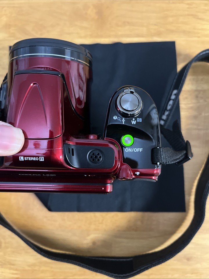 NEW Nikon COOLPIX L830 Red Digital Camera 16.0 MP 34X Optical Zoom Full ...