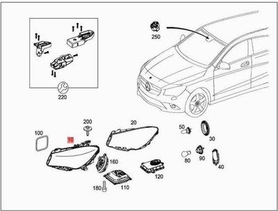 Genuine MERCEDES C117 X117 CLA Coupe Shooting Brake Left Lamp unit ...