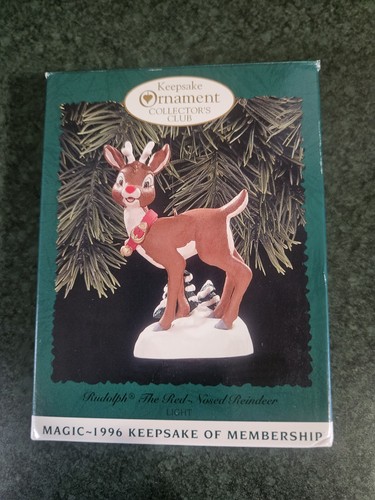 Hallmark Collectors Club Ornament Magic Rudolph The Red Nosed Reindeer ...