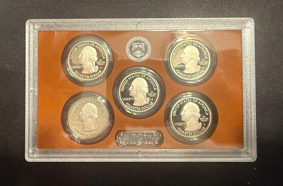 2017-S US Mint Proof Quarters ATB Clad 5 Coin Set Box COA OGP | eBay