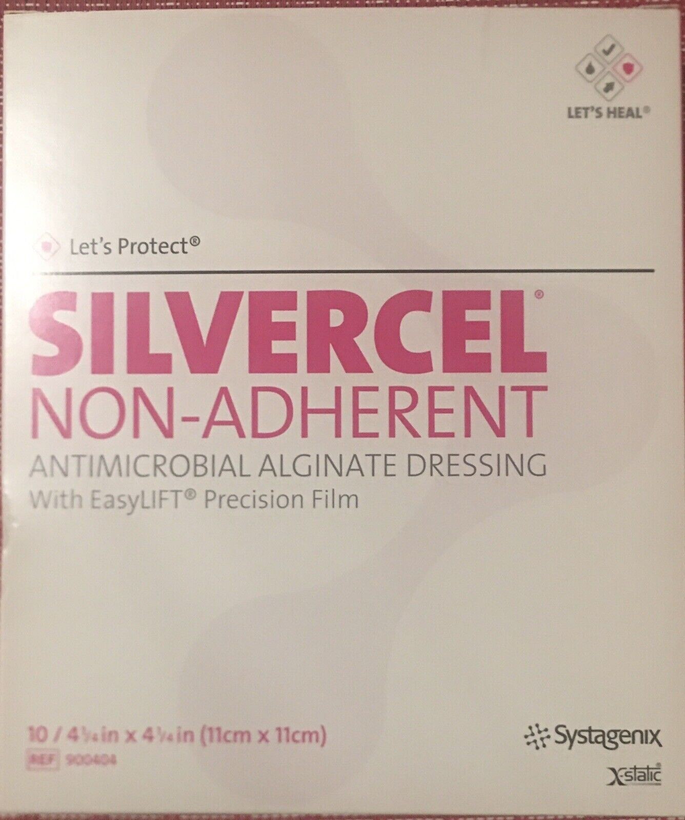 Silvercel Non-Adherent Alginate Dressing 4-1/4" x 4-1/4" Box of 10 ...