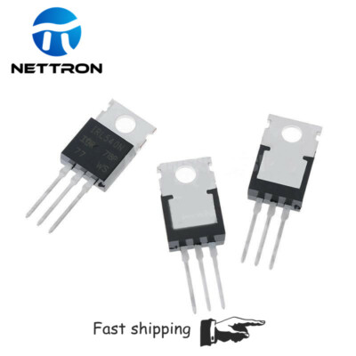 5pcs IRL540 IRL540N Power Transistor MOSFET N-Channel TO-220 IR 100V ...