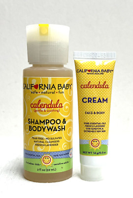 California Baby Calendula Shampoo And Body Wash Plus Calendula Cream | eBay
