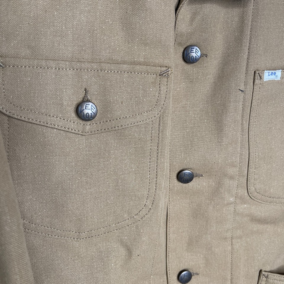 New Lee 101 70’s Workwear Lined Loco Jacket Dry Men's Size XL Made in ...